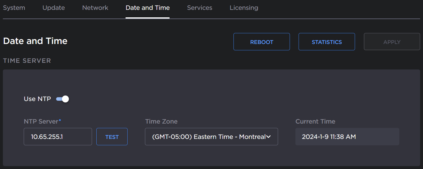 Configuring Date and Time